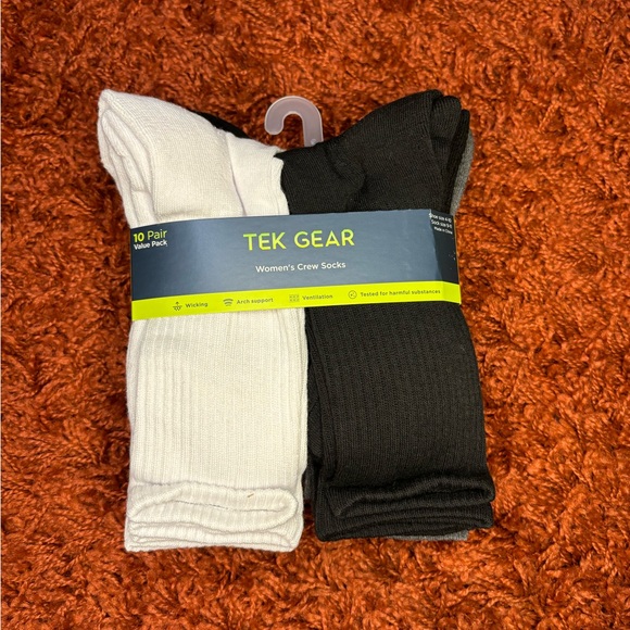 Kohl's | Other | Tek Gear Womens Crew Socks Pair Packet | Poshmark